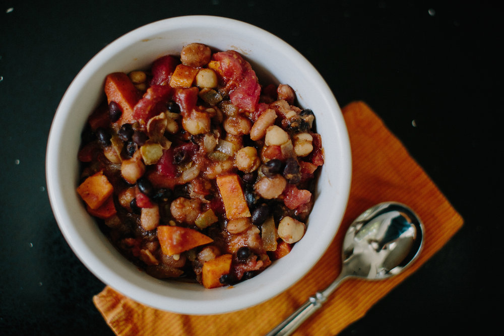 Shaved Spring Vegetable Salad with Black Beans