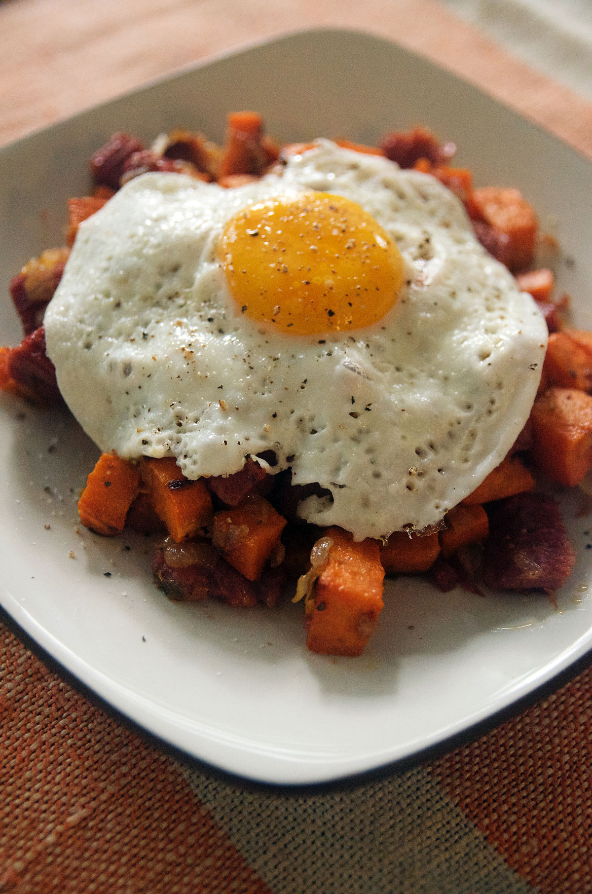 Sweet Potato Corned Beef Hash
