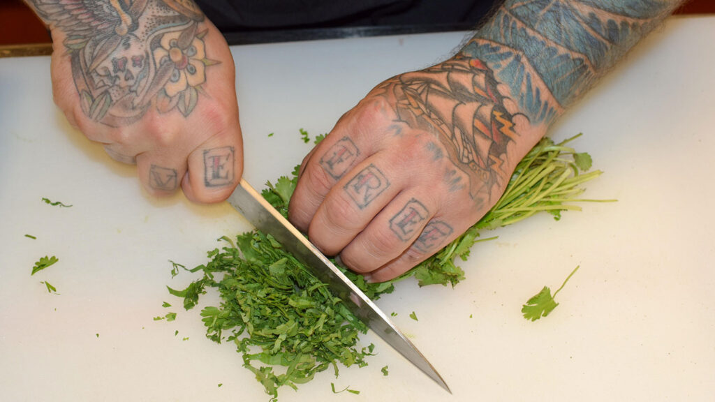 Chef Alain Helfrich shares cooking tips and techniques