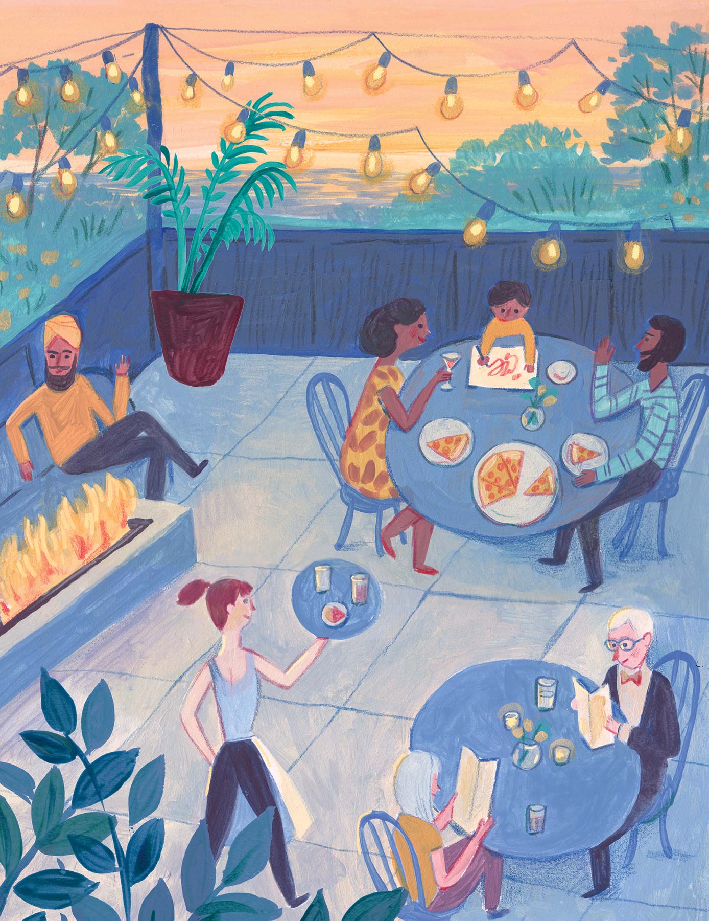 Patios for outdoor dining